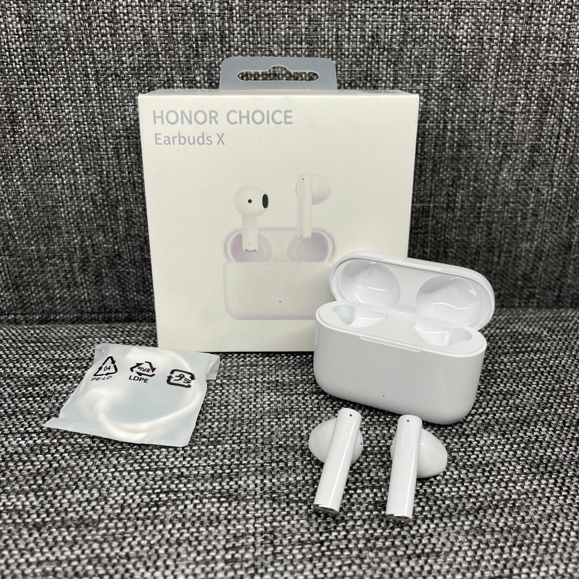 Беспроводные наушники HONOR Choice Earbuds X, USB Type-C, ледяной белый