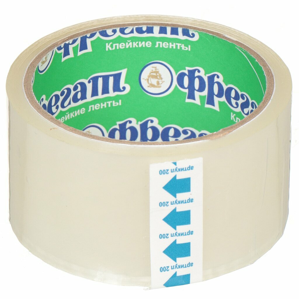 Скотч 48 мм, прозрачный, основа полипропиленовая, 40 м, Фрегат, С4840СВб