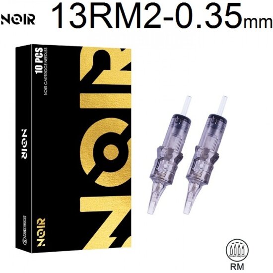 Тату картридж Noir Round Magnum 13 - 0,35 мм Long Taper (10 шт/уп) N1213RM