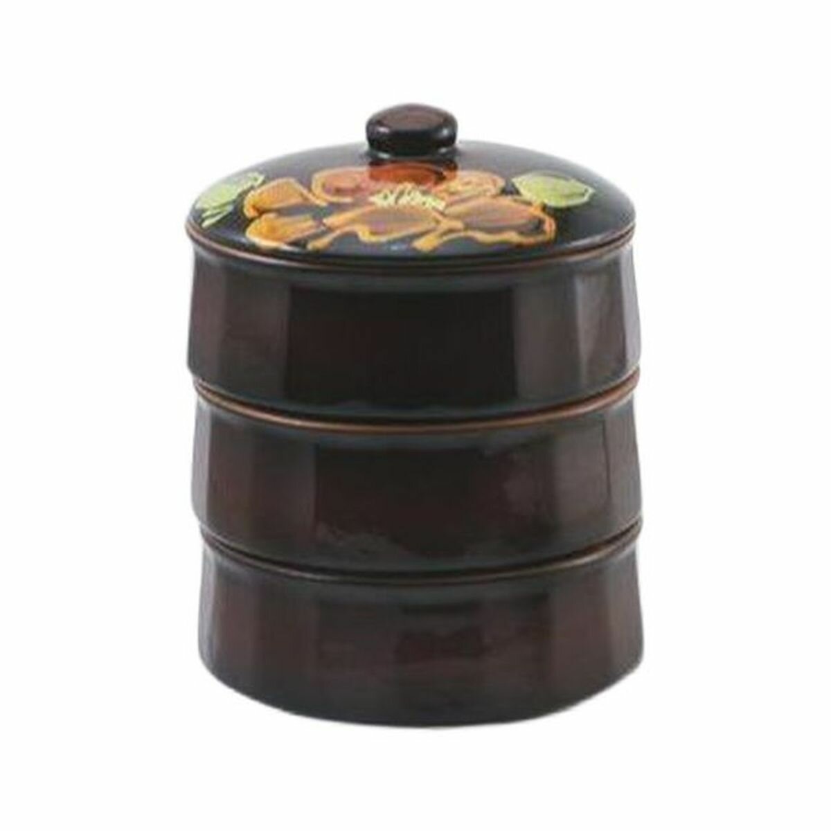 Набор для холодца Малыш Мак черный (3 емкости по 0,3л и крышка)