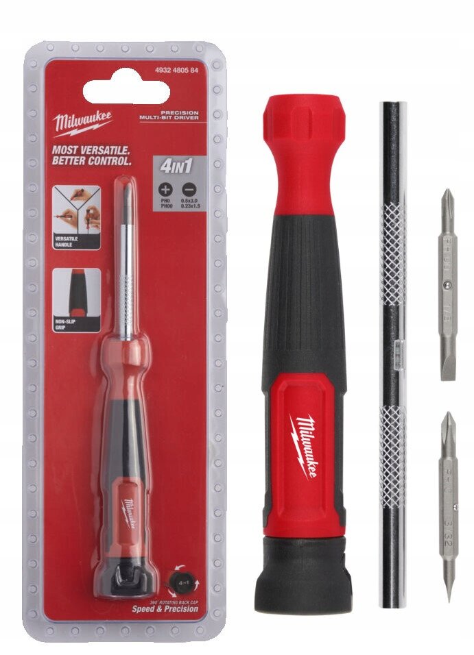Отвертка универсальная прецизионная 4 в 1 Milwaukee 4932480584, для точной механики