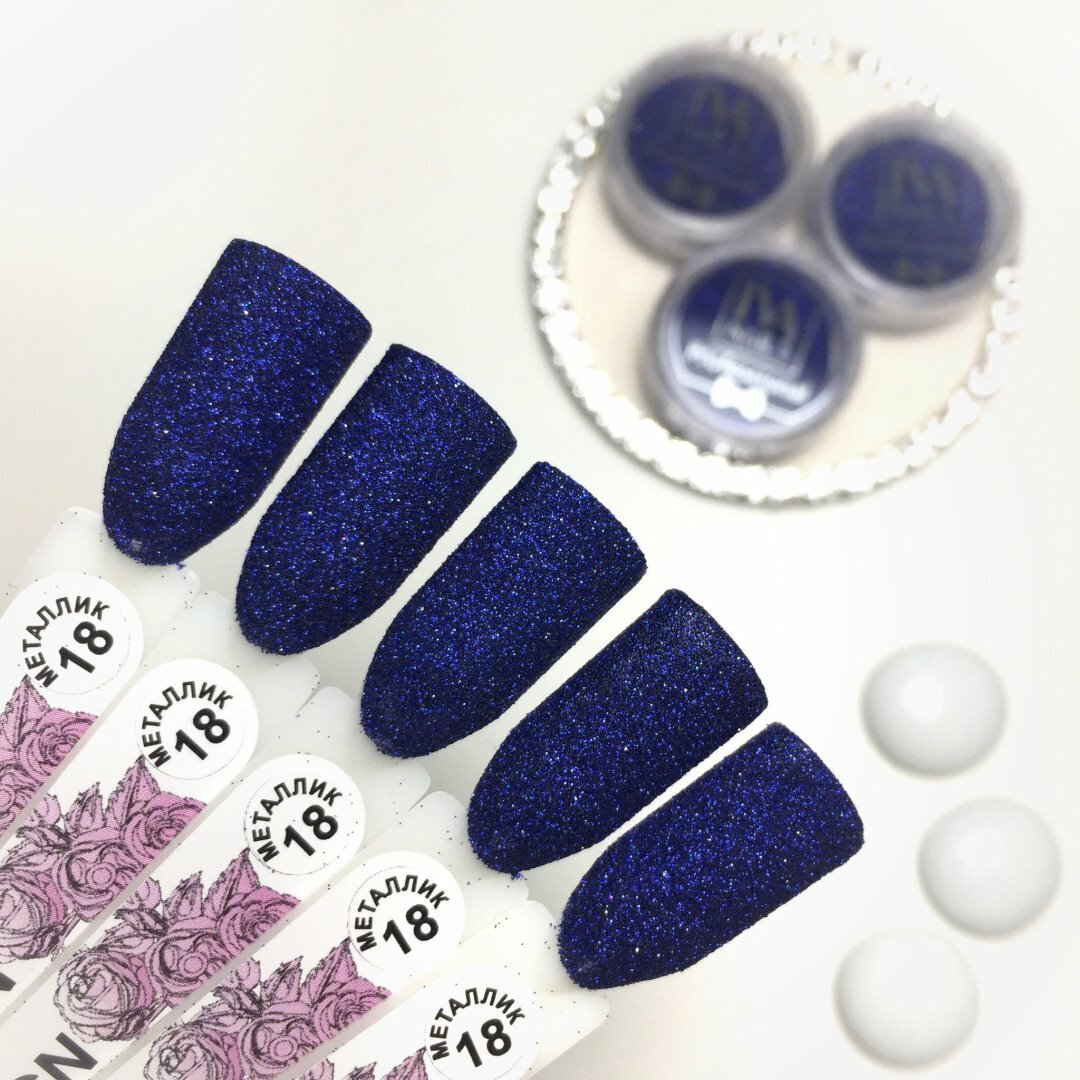 Втирка для дизайна Металлик IVA NAILS №18