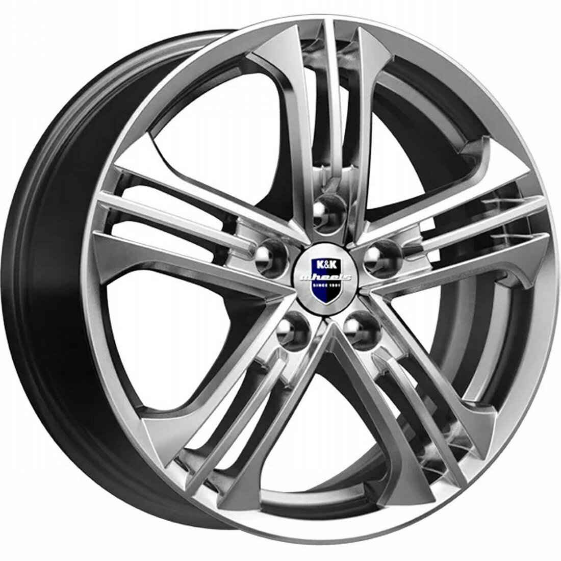 Колесный диск КиК Trinity-оригинал (КС615) 6x15 5x100 ET38 57,1 Дарк платинум