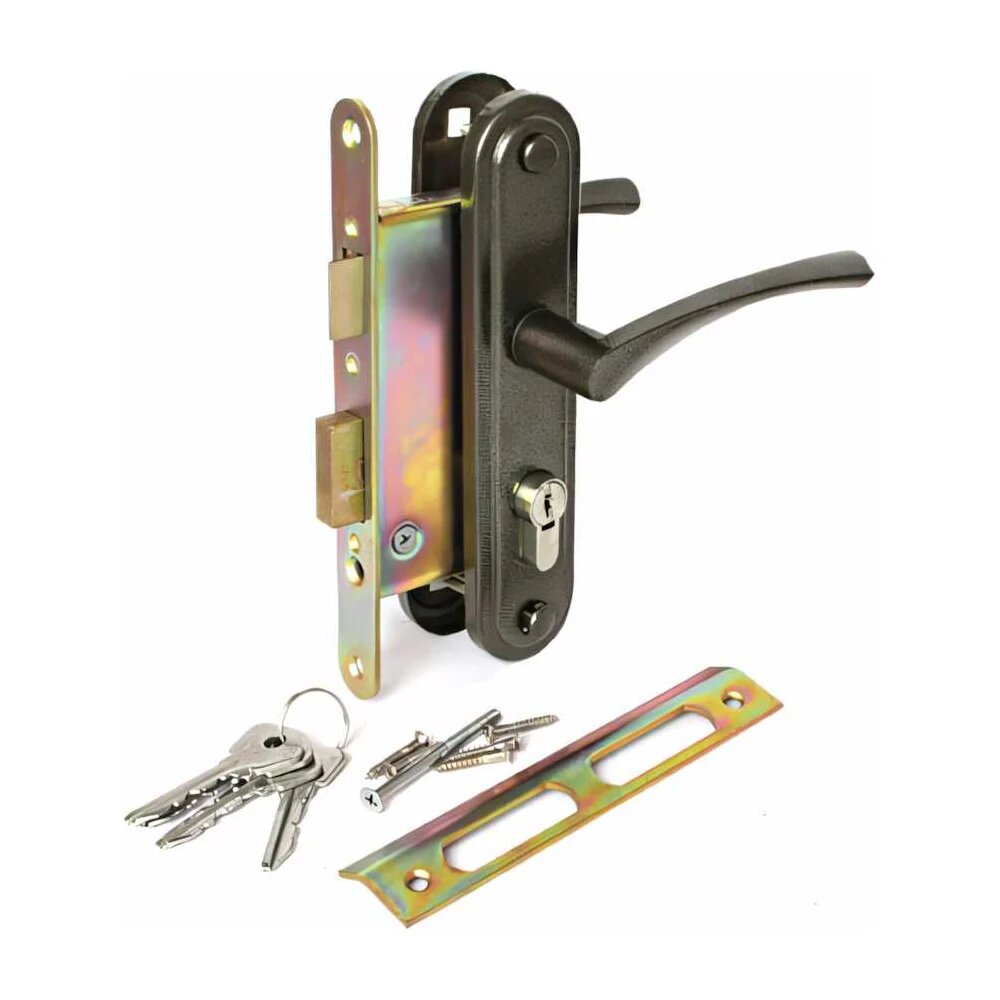 Врезной замок зенит ЗВ4-3.07 бронза 16810, 70мм, 55мм, сталь