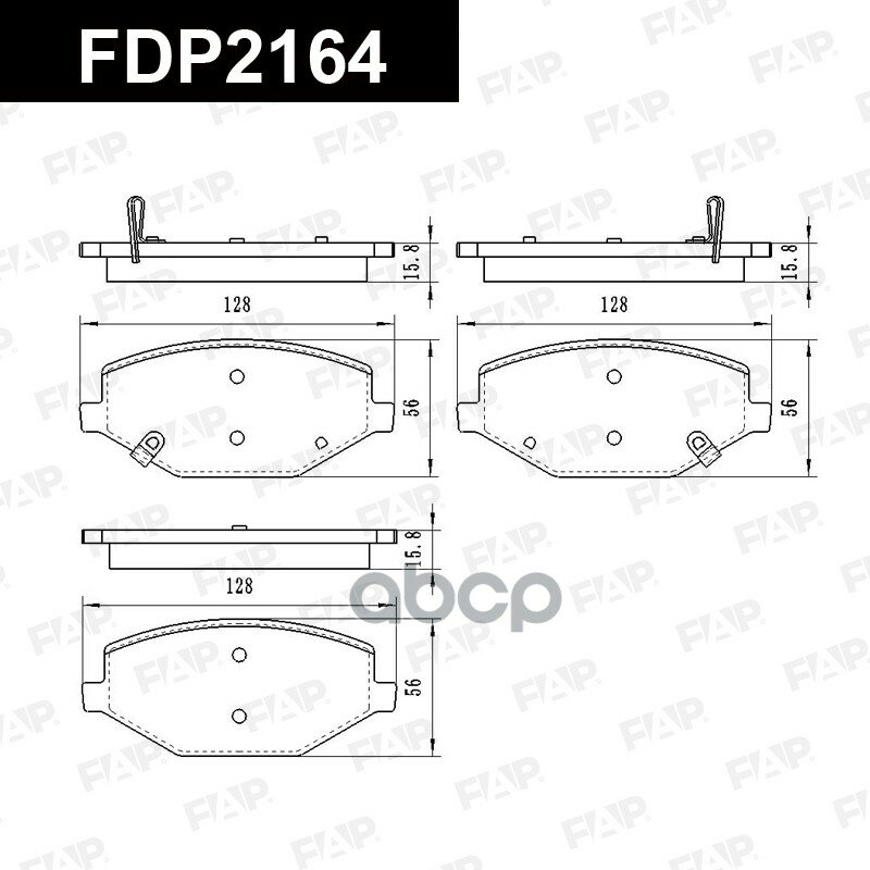 Колодки тормозные дисковые смесь CERAMIC GEELY COOLRAY / ICON | BELGEE X50 FAP арт. fdp2164