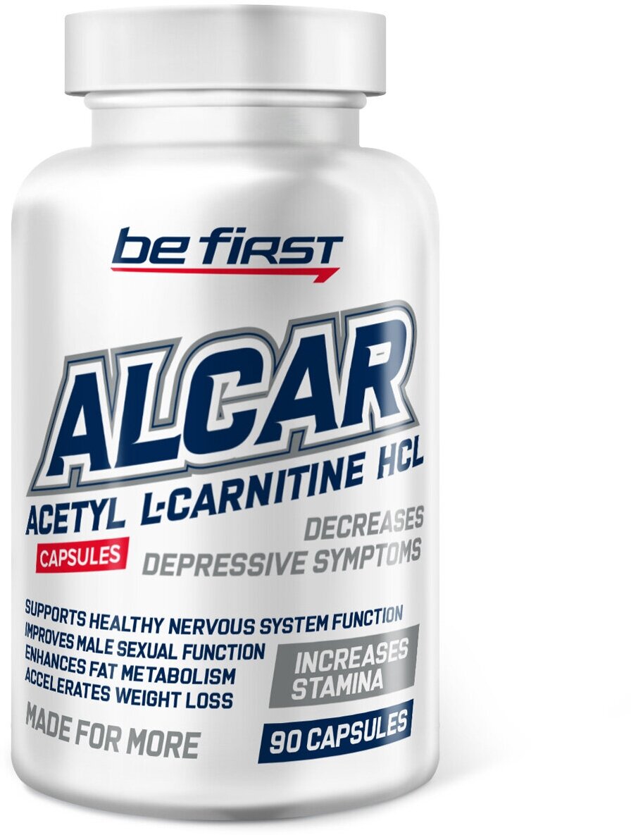 Ацетил Л-карнитин Be First Alcar (Acetyl L-Carnitine) - 90 капсул