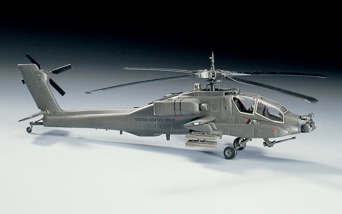 00436 Hasegawa Вертолет AH-64A Apache 1/72