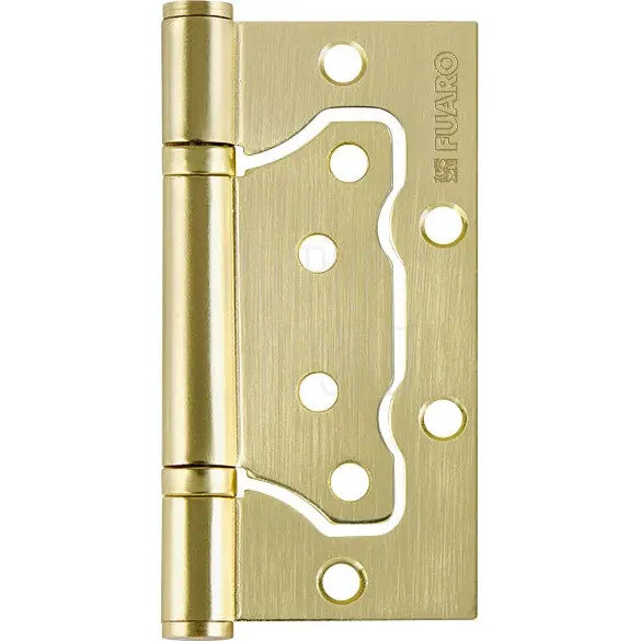 Петля Fuaro (Фуаро) универсальная без врезки IN4500W WAB (500-2BB 100x25) золото