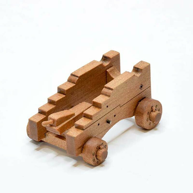Станок 34 мм для пушки XVIII века, 2 шт, М.1:48, груша, Россия