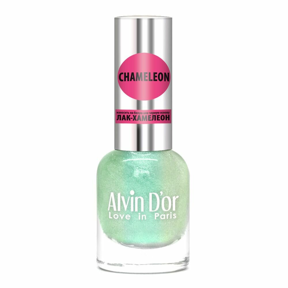 Alvin D'or, Лак для ногтей Хамелеон тон 1424 мятный хамелеон