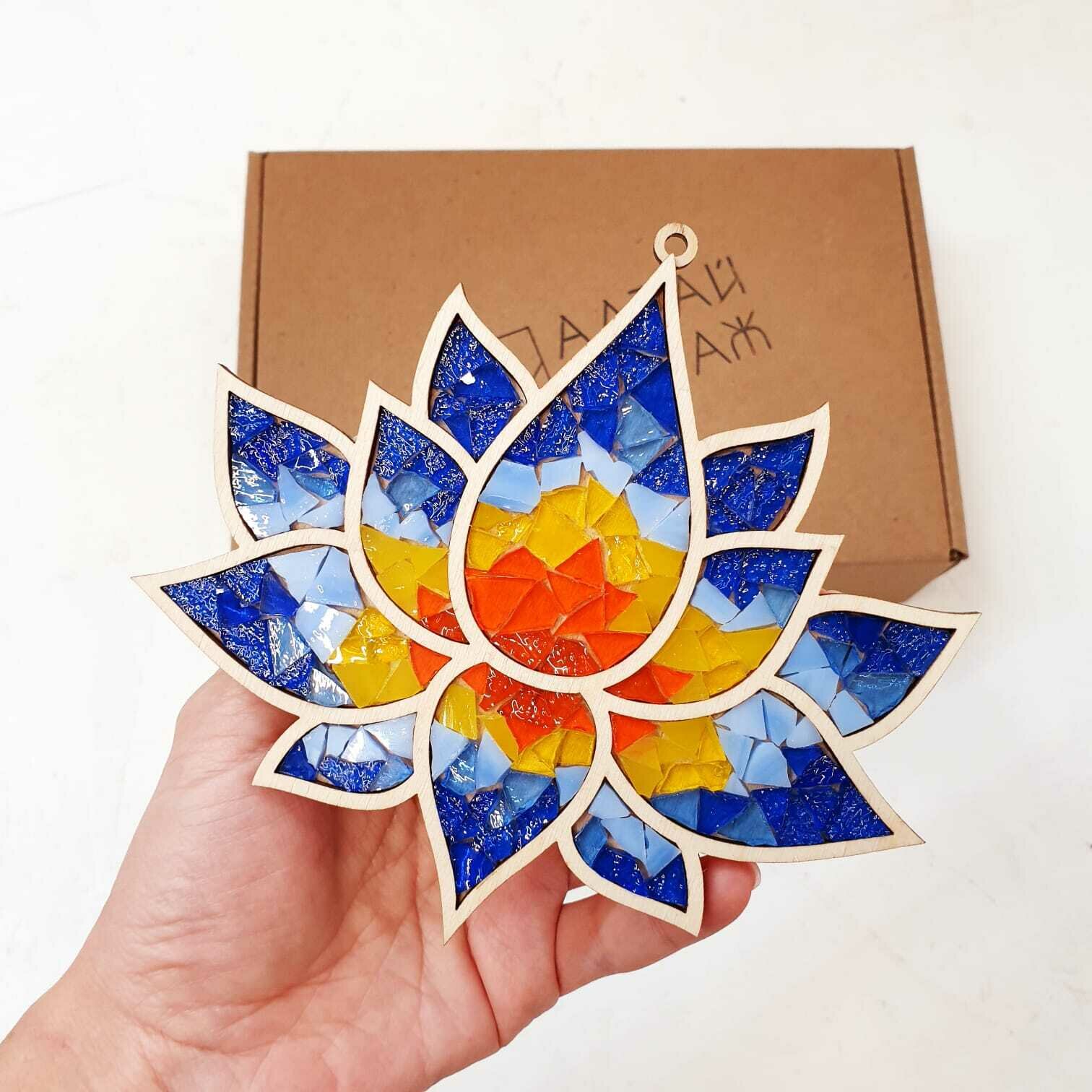 Набор для творчества мозаика стеклянная Лотос. Алтай Витраж. Магия Востока.