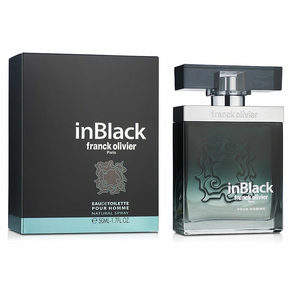 Туалетная вода Franck Olivier "In Black", мужская, древесные фужерные ноты, 50мл