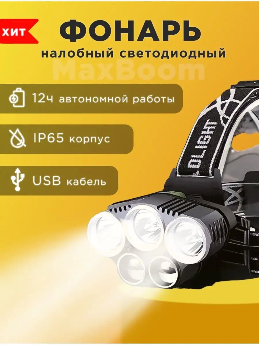 Фонарь налобный