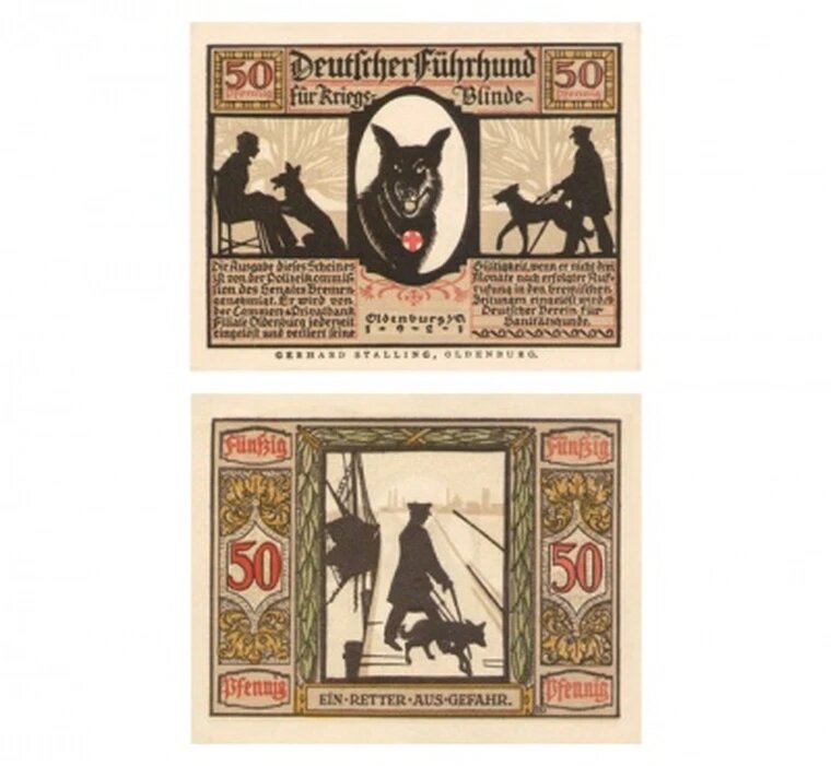 Германия 50 пфеннигов 1921 Ольденбург, вид 6, сувенирная копия, банкноты и купюры редкие коллекционные
