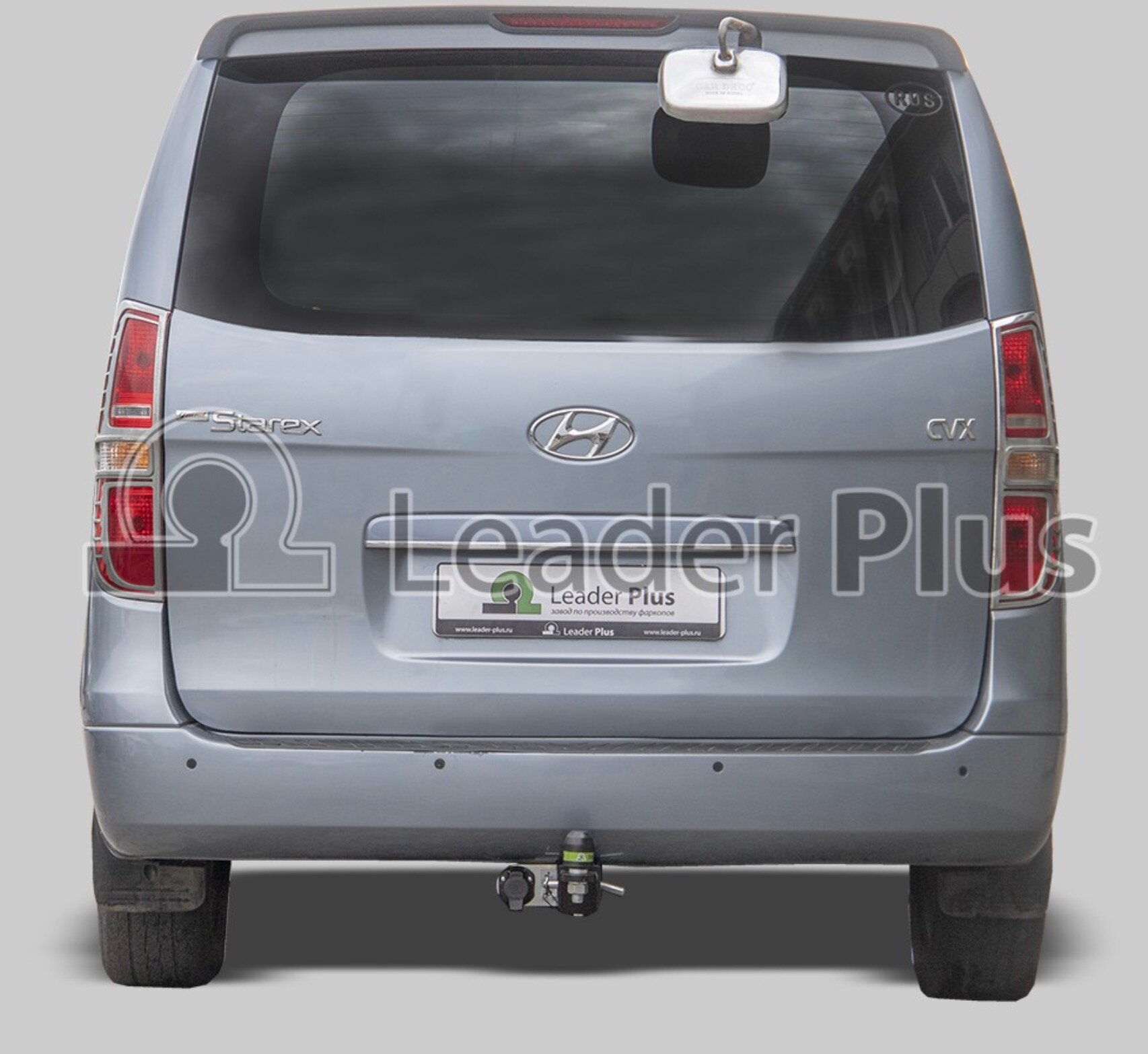 Фаркоп Лидер-плюс для Hyundai Starex 2008-2018, Hyundai H1 2008-2018, 2018-2023 без снятия и выреза бампера. Тип шара: E. Нагрузки: 1500/100 кг, (без электрики в комплекте) - H214-E