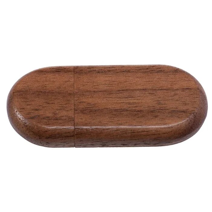 USB-флешка JASTER деревянная 4/16/32/64 ГБ Коричневый, 4 ГБ, Walnut wood