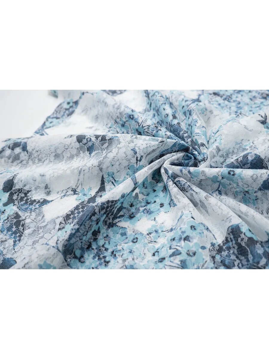 Ткань Кружево цветочное