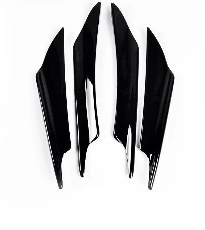 Для Mitsubishi Lancer EVO 10 2008-2017 передний бампер сплиттер плавник Canard диффузор Valence спойлер для губ универсальные автомобильные аксессуары Black