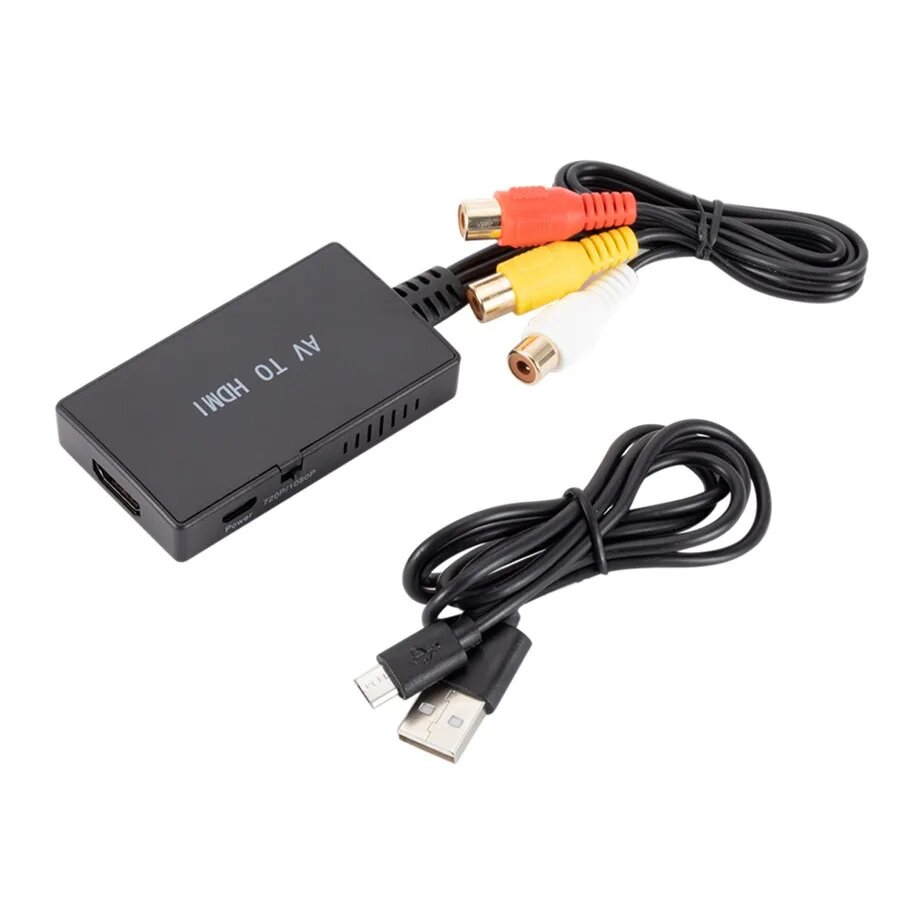Адаптер для аудио и видео, совместимый с RCA/HDMI, поддержка 1080P PAL/NTSC с PS2 PS3 XBOX VHS Blu-Ray DVD
