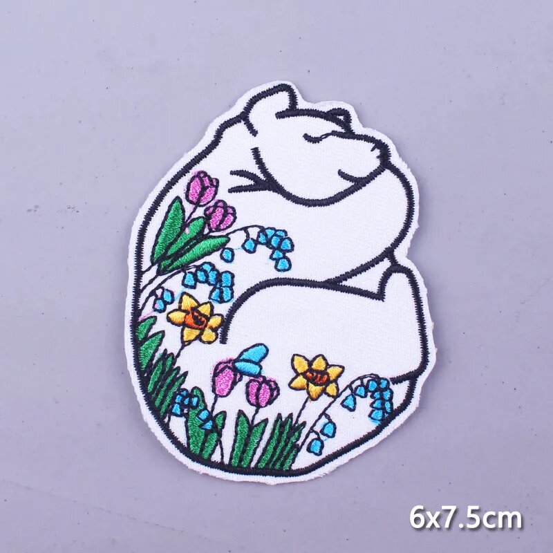 Нашивка с вышивкой «горы» pulaqi Белый, PE5676CT