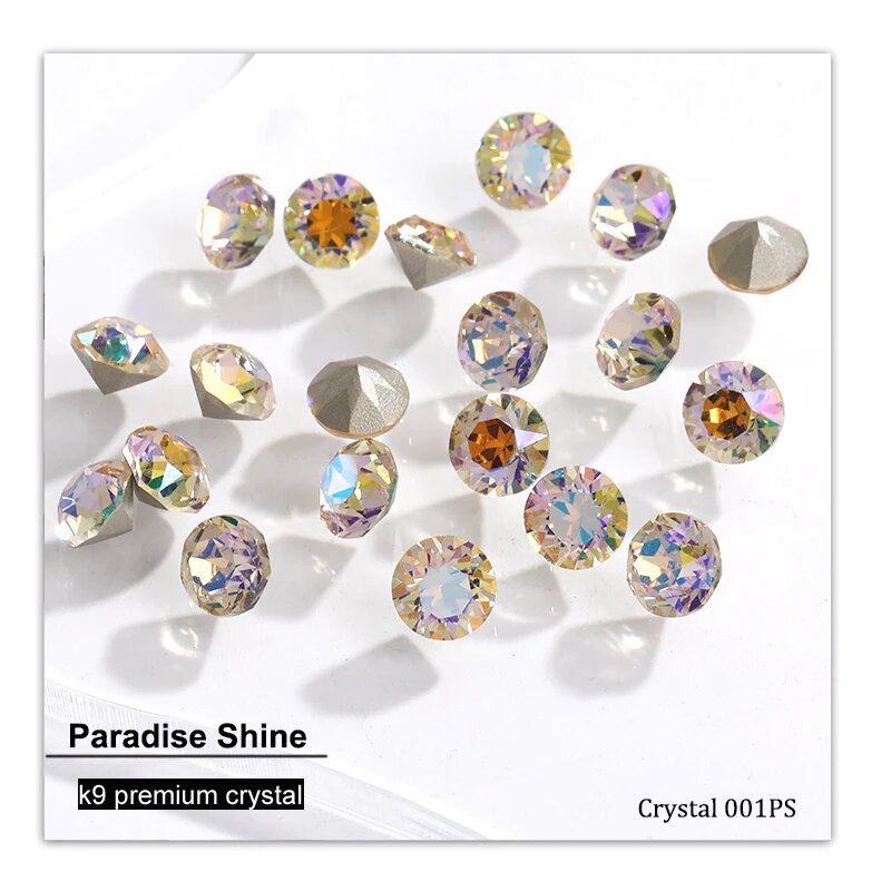 Astrobox Стразы Кристаллы K9 4/5/6/7/8/10 мм 6mm 10pcs, Paradise Shine