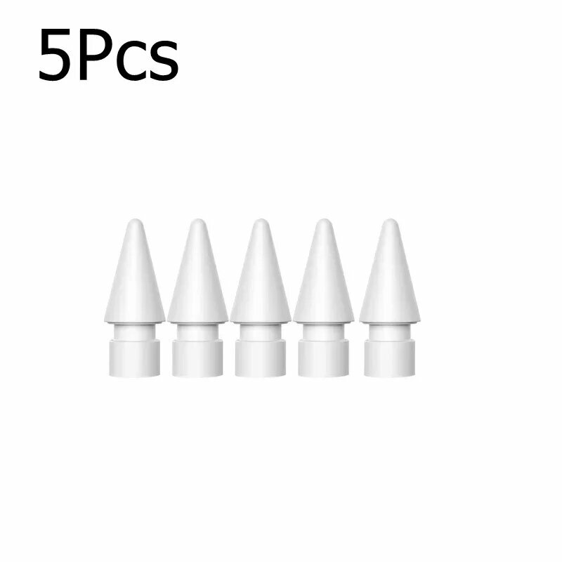 5шт. Наконечники для Apple Pencil 1/2, White