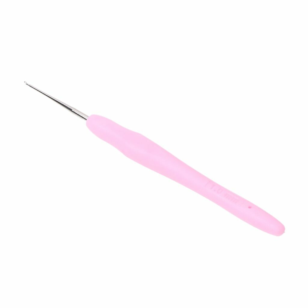 Металлическая игла-крючок с пластиковой ручкой-1,0 ММ