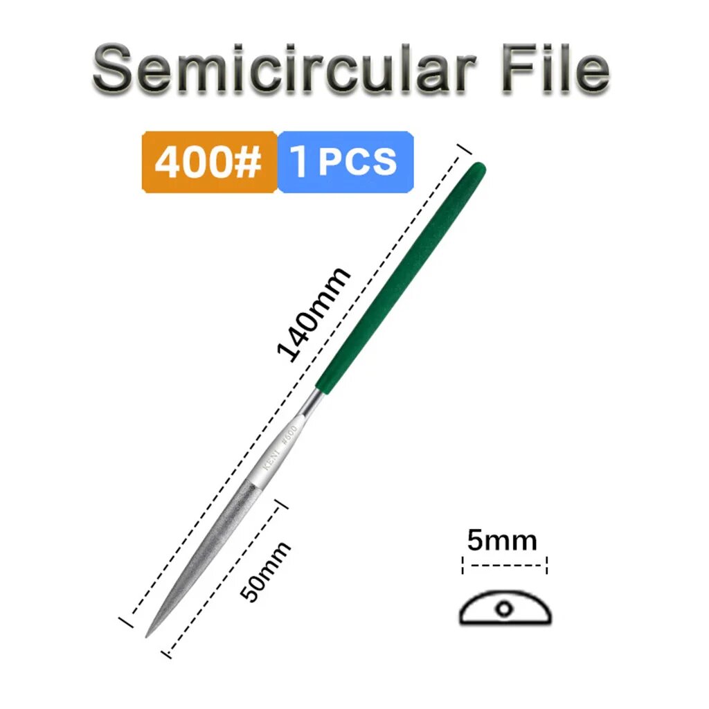 Сemicircular File 400# 140mm