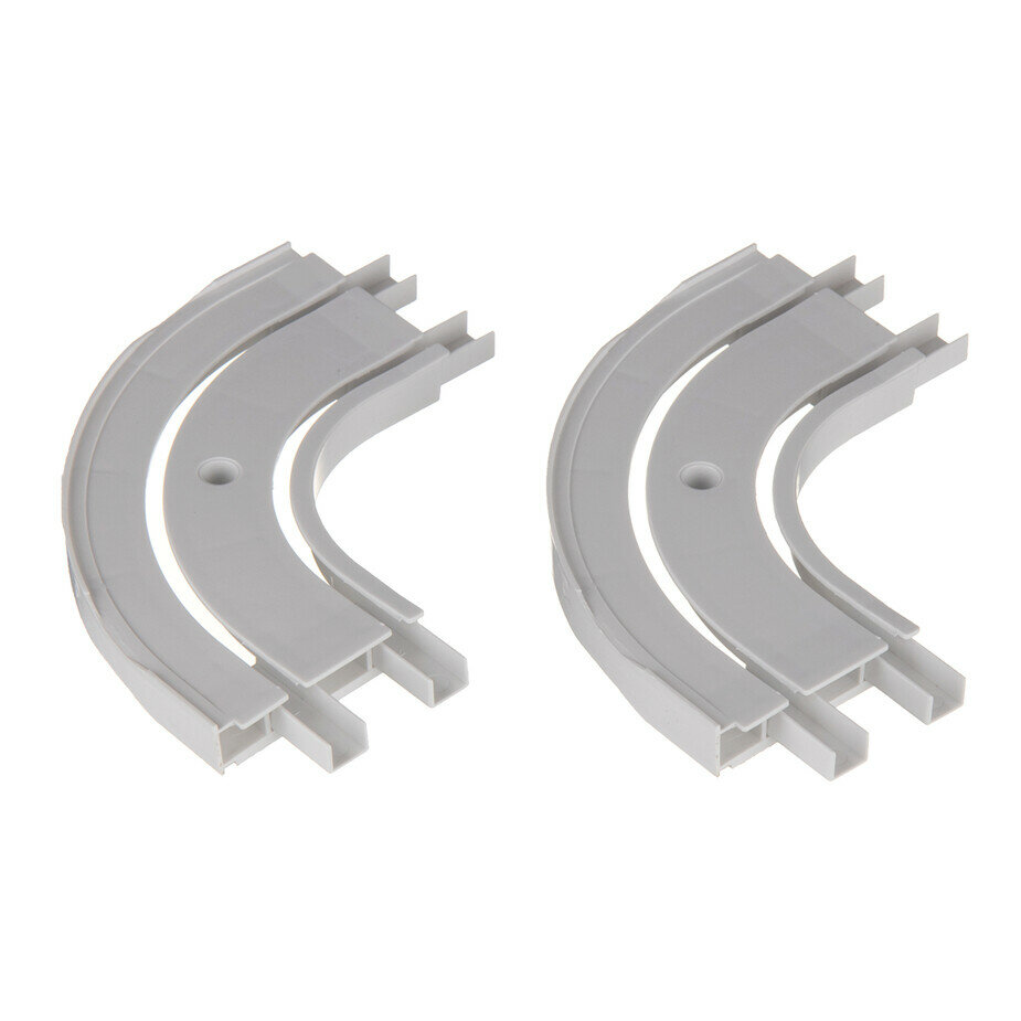 Соединитель для карниза двухрядный поворотный круглый внешний (2 шт.)