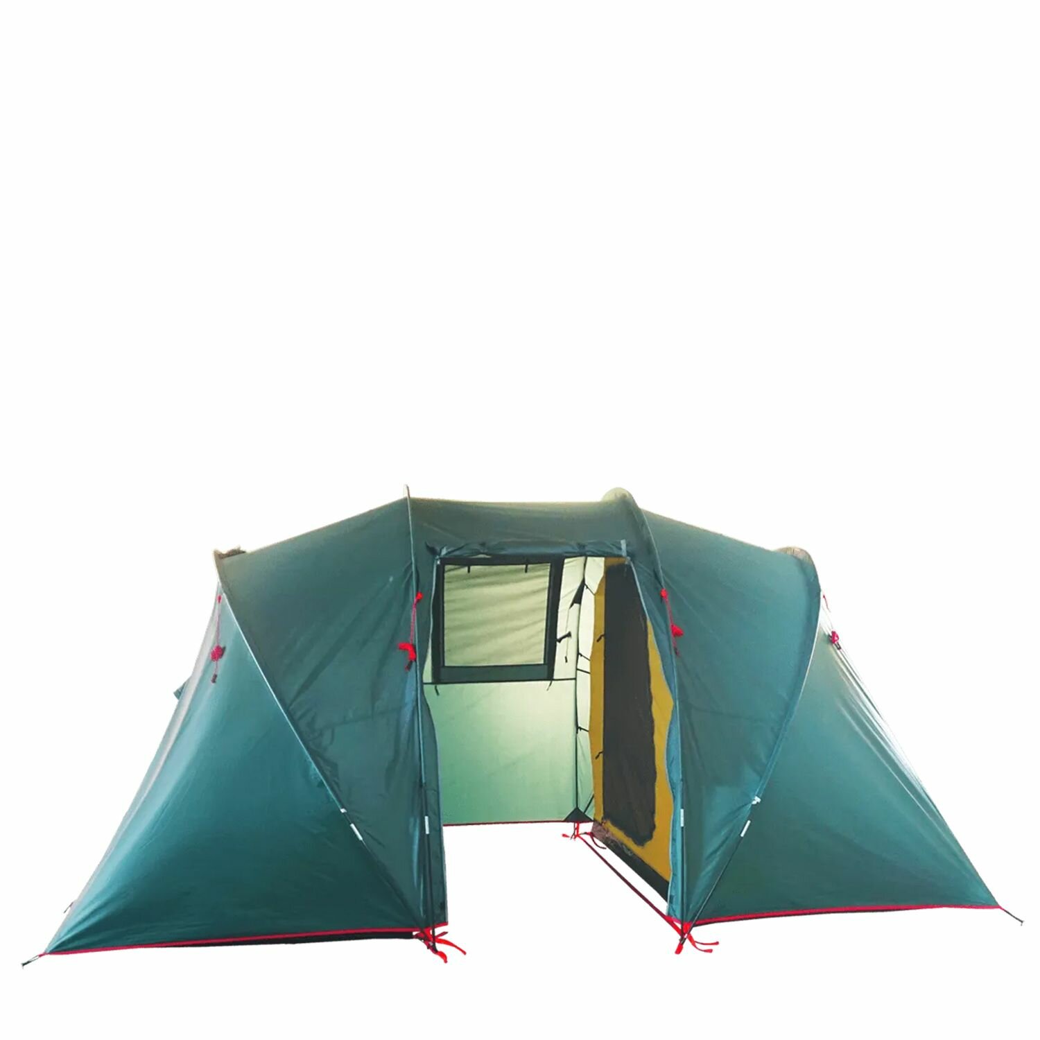 Палатка кемпинговая BTrace Tube 4 BigBTrace (Зеленый/Бежевый)