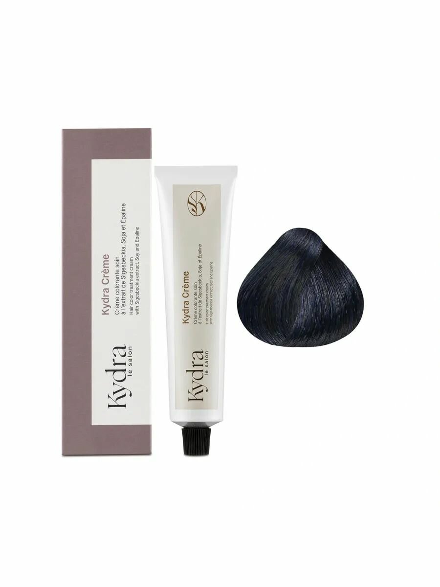 2/10 Краска для волос KYDRA CREME NOIR BLEU, 60 мл