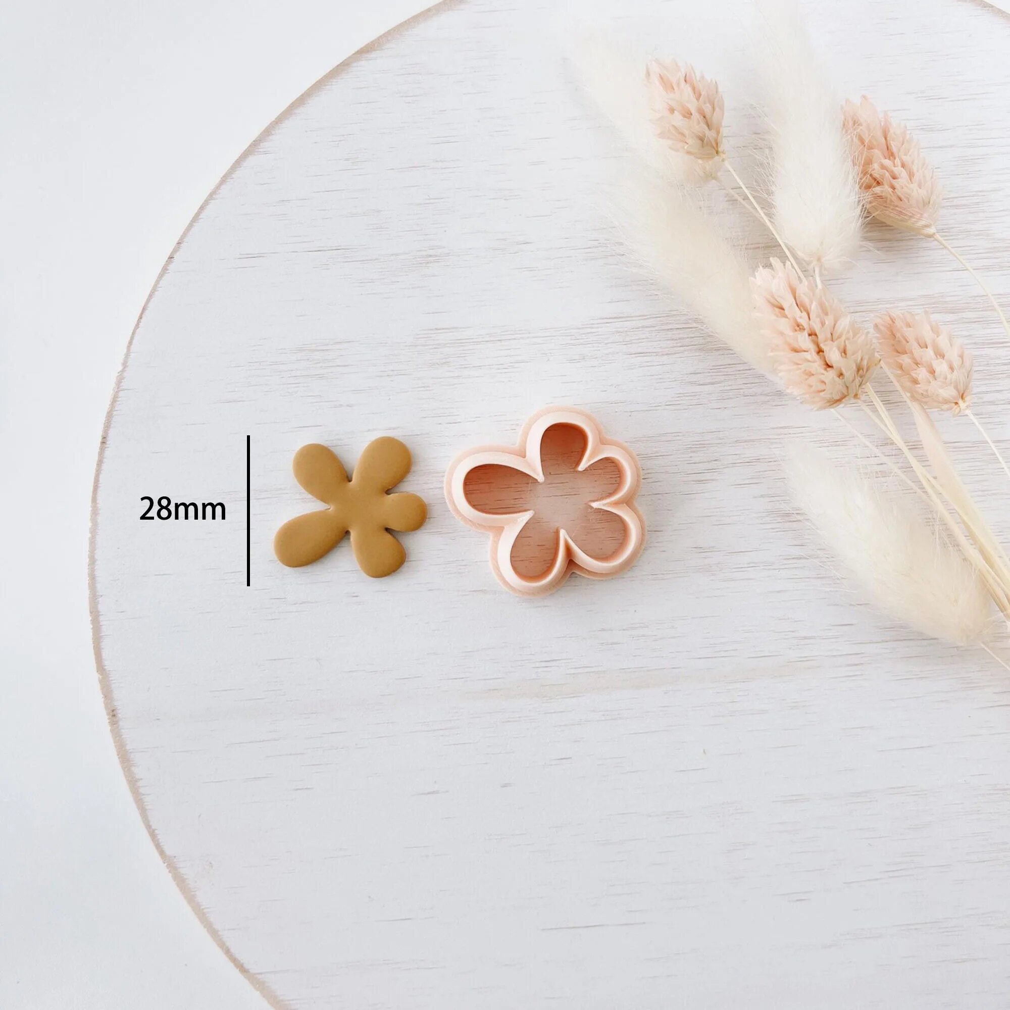 Резак для полимерной глины, набор форм Бежевый, C019-24