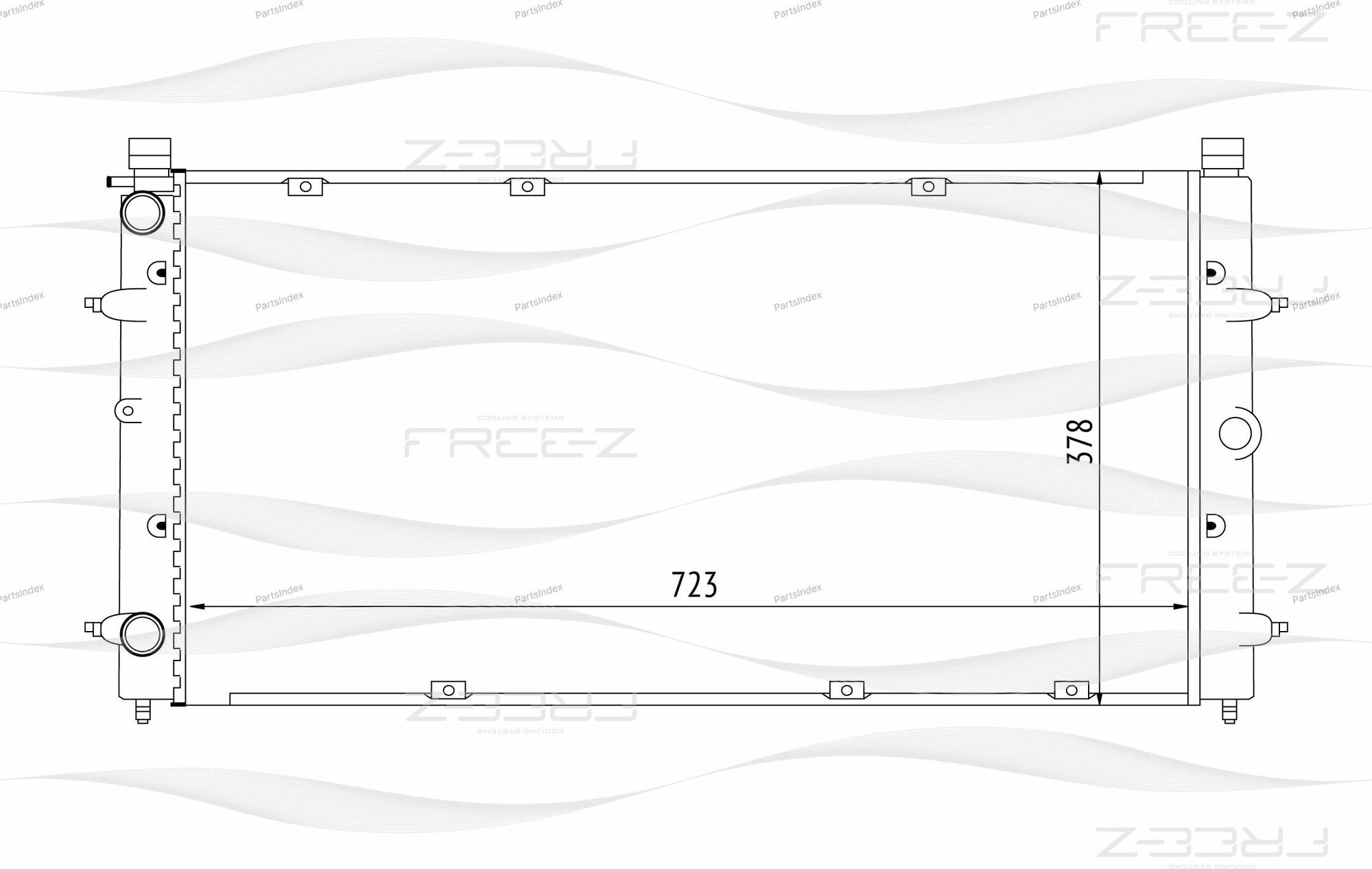 Радиатор охлаждения, FREE-Z KK0203