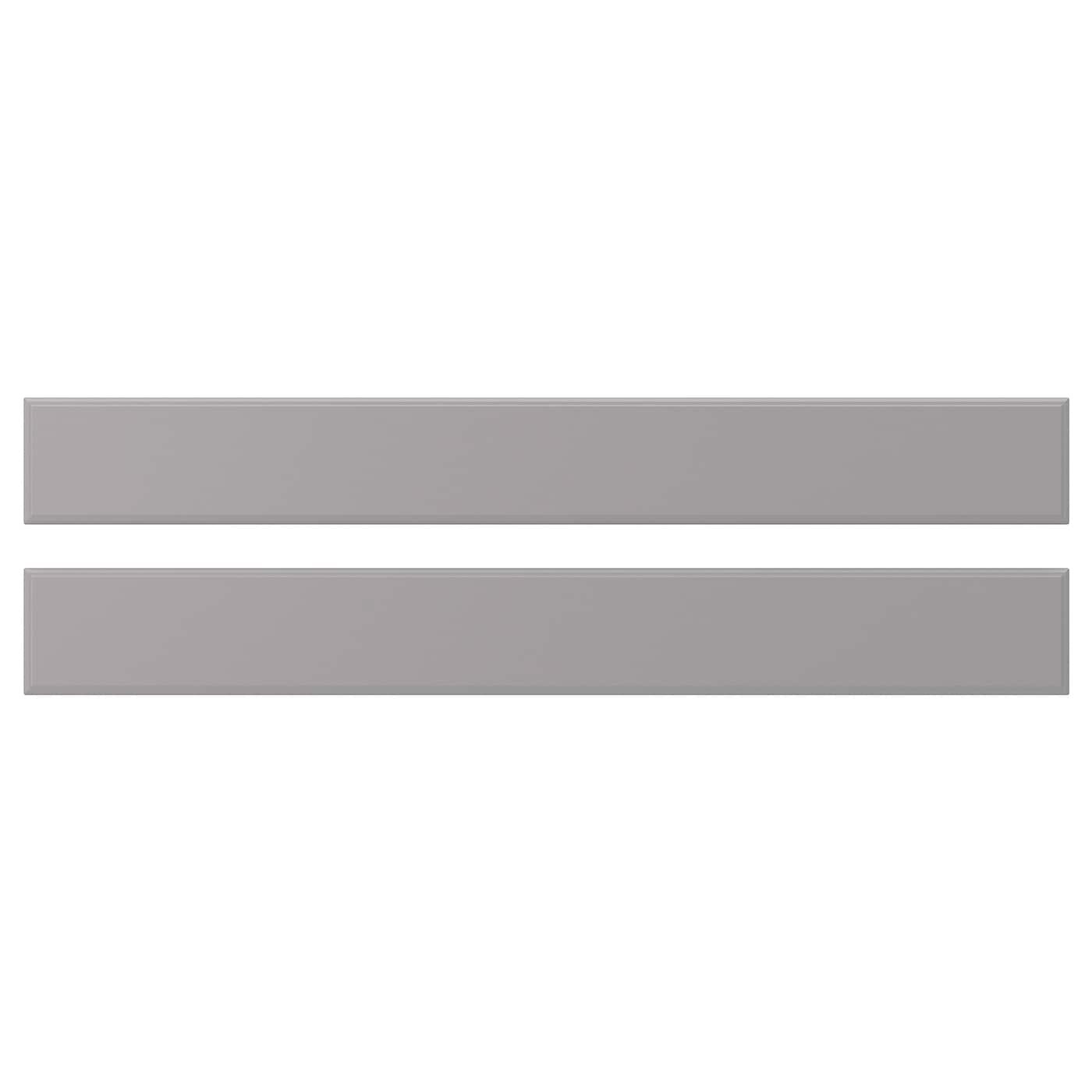 Фронтальная панель ящика 80x10 см IKEA BODBYN/будбин, серый, 2шт