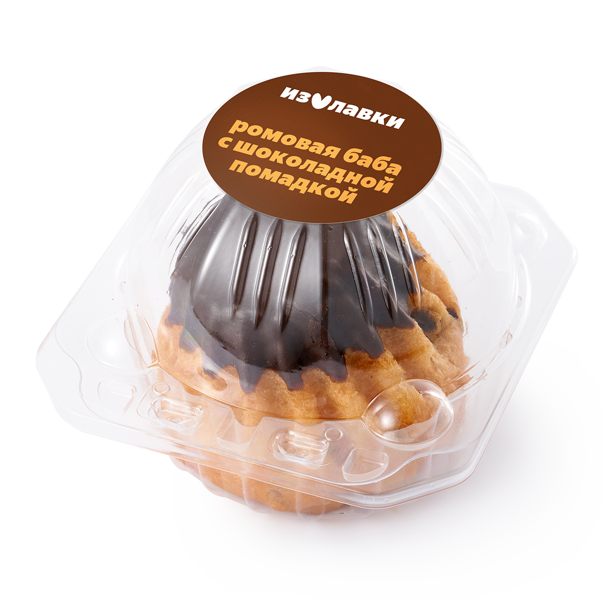 Ромовая баба Кулинариум, с изюмом, в шоколадной глазури, 150 г