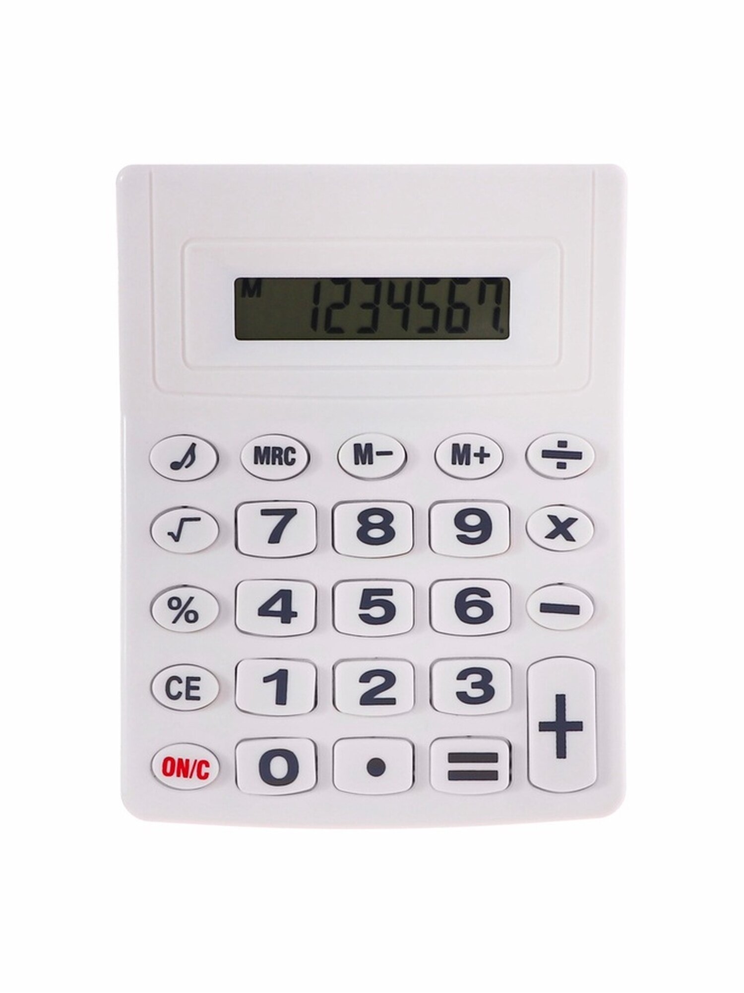 Калькулятор Сима-ленд, 08 разрядов, настольный, квадратный корень, белый