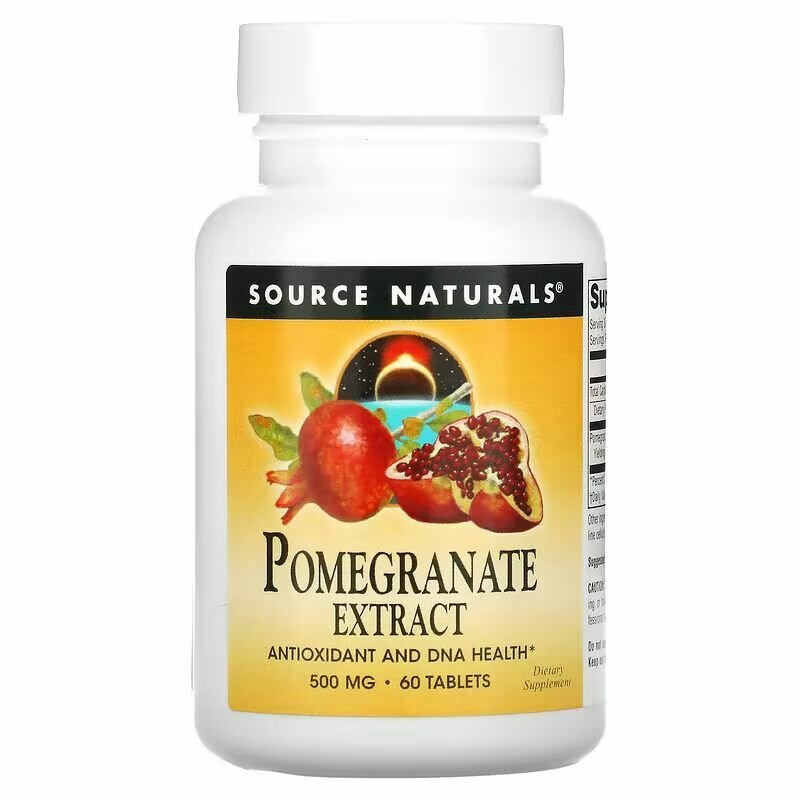 Source Naturals, Pomegranate Extract, экстракт граната, 60 таблеток