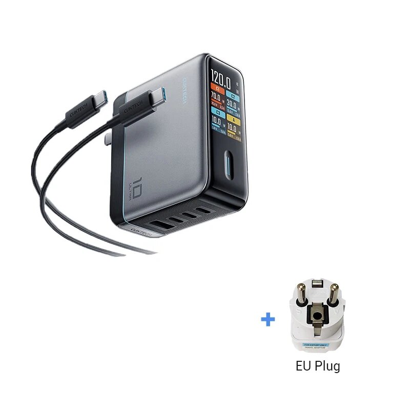 CUKTECH 120W GaN зарядное устройство с EU адаптером