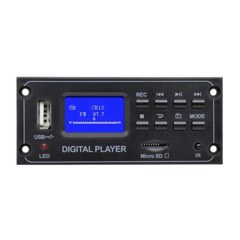 TPM120B модуль цифрового аудиоплеера плата MP3-декодера USB/Micro SD/Aux In/Bluetooth/FM модуль музыкального плеера