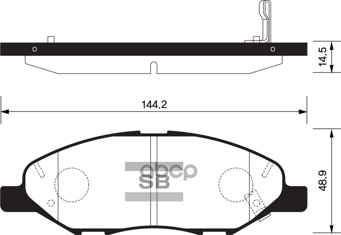 Колодки тормозные Sangsin brake арт. sp1383
