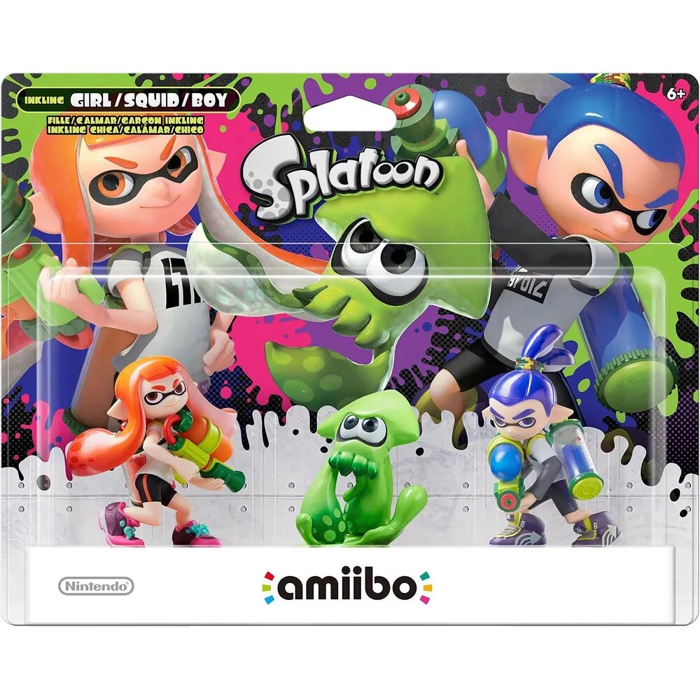 Amiibo фигурка Nintendo splatoon серийный 3 пакет