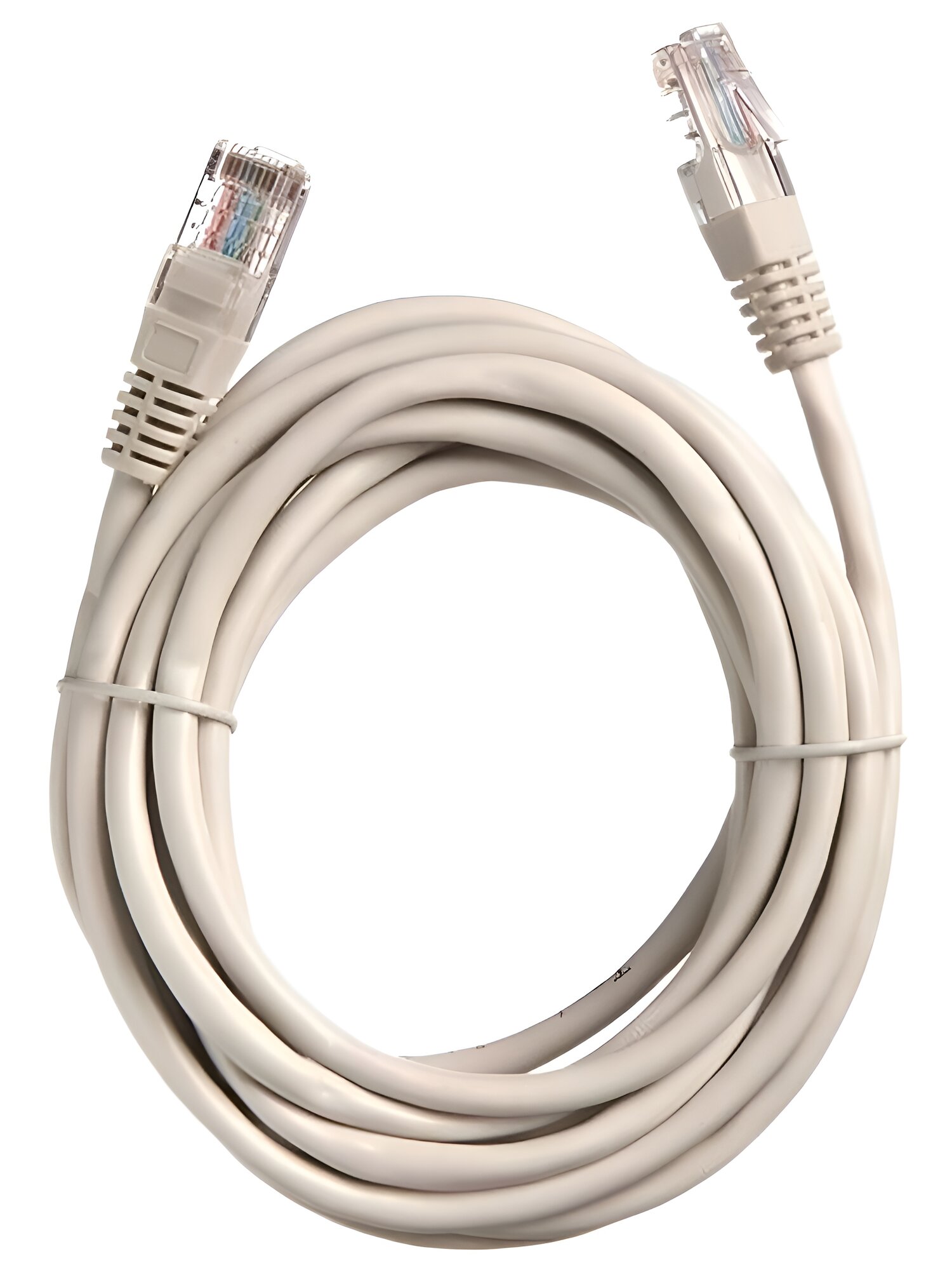 Патч-корд UTP4 cat.5е, 3.0м, CCA, серый, LSZH, Technolink "C"