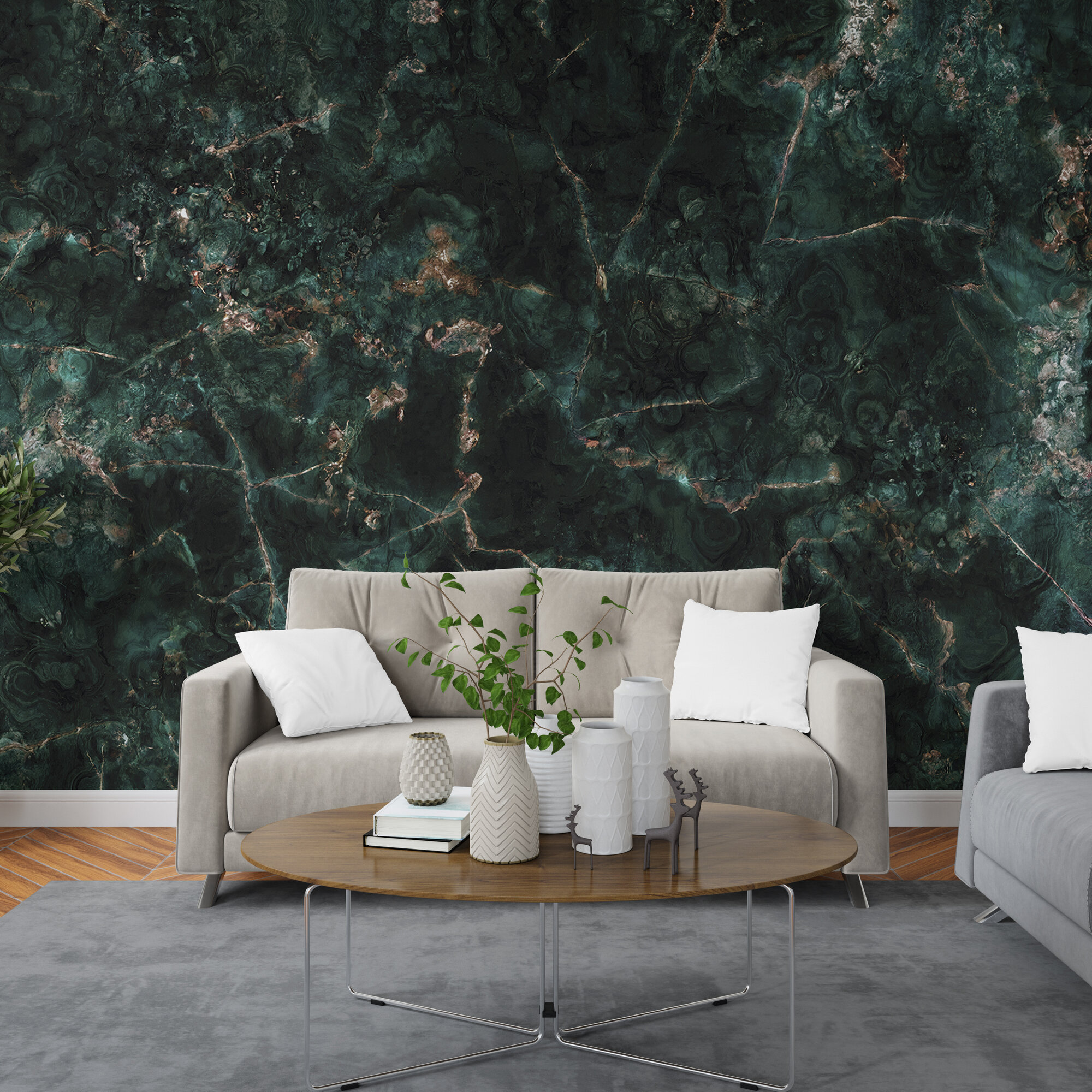 Гибкий мрамор Marmory "Сканди", 142х285см, бесшовный, 4,047 м2