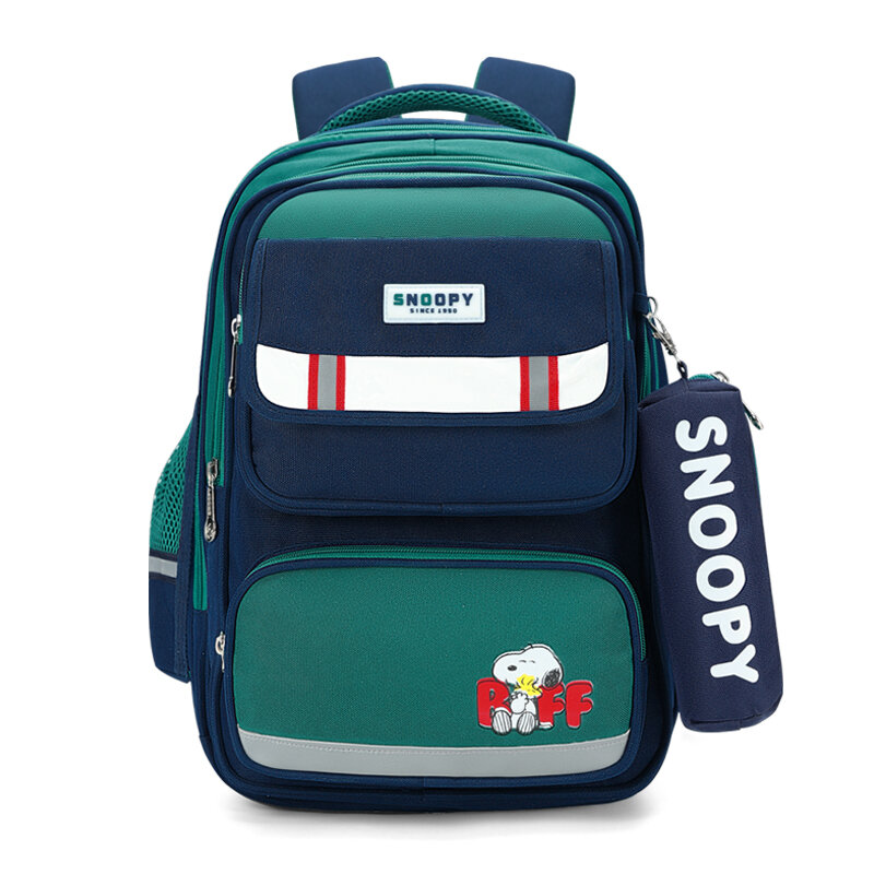 Рюкзак детский SNOOPY из полиэстера зеленый, L EU, для школы