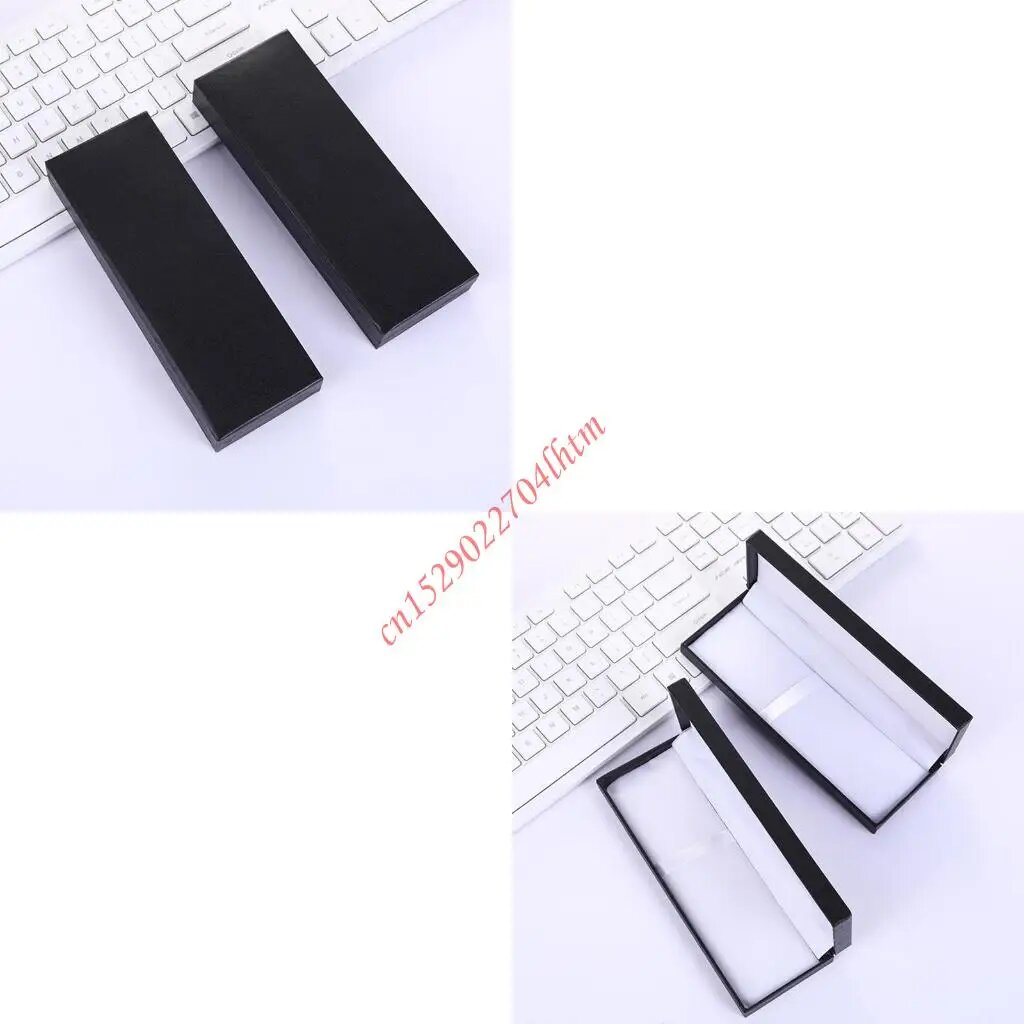 Премиальная черная подарочная коробка для ручки из бумаги