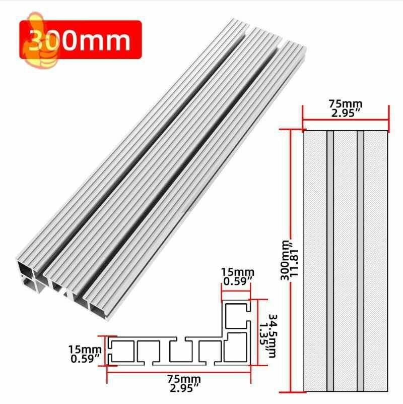 Загородка маршрутизатора алюминиевого профиля, Т-образная дорожка для настольной пилы, Деревообрабатывающая Т-образная дорожка для торцовочной пилы