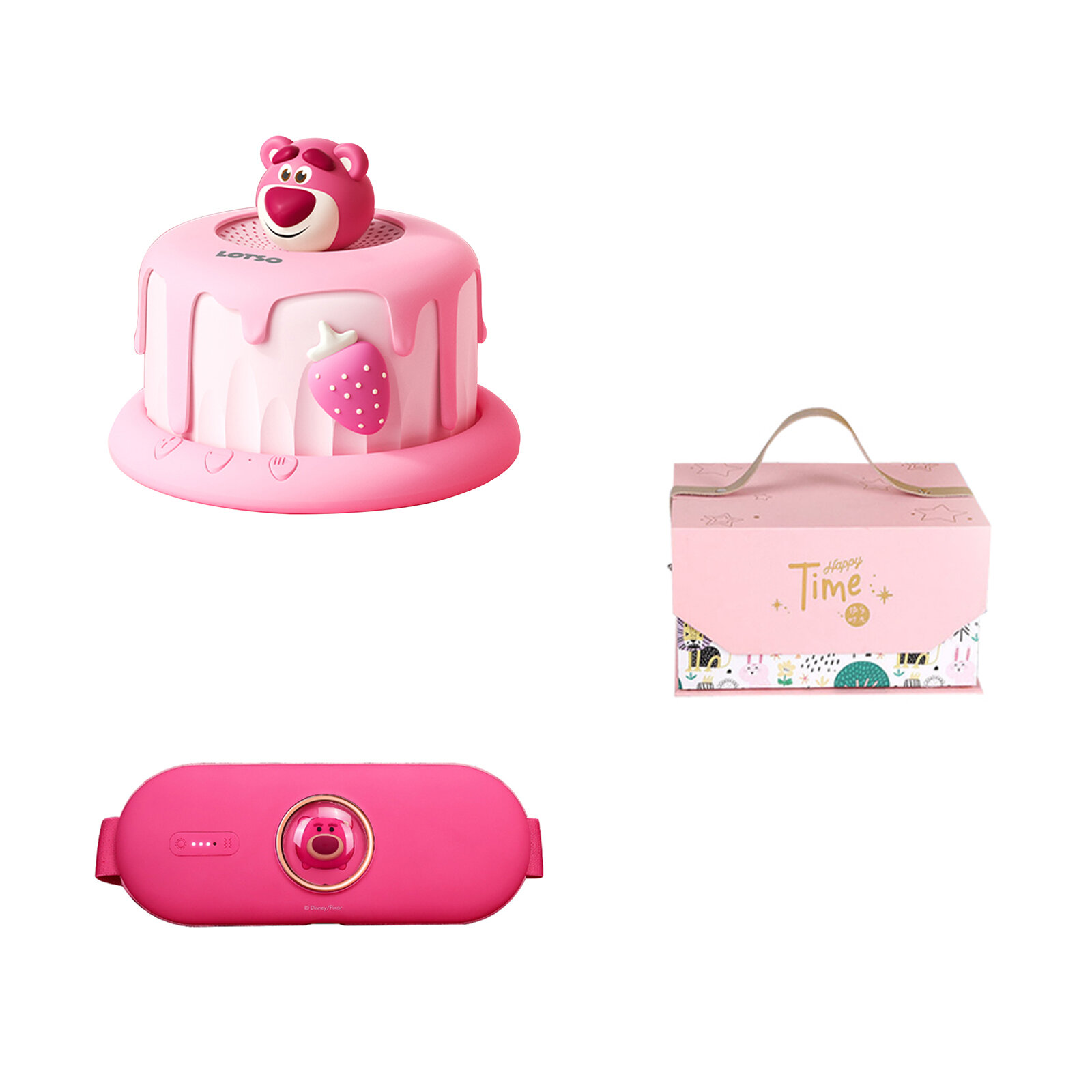 Bluetooth-колонка Disney Hi-Fi Strawberry Bear Cake Speaker, розовая, длительная работа батареи, TWS-подключение