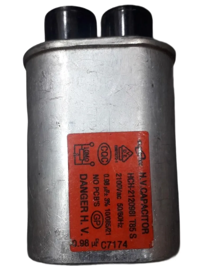 Конденсатор для микроволновой печи CH85 2100VAC 0,98mF 85x55x35