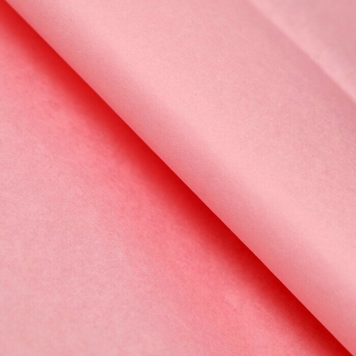 !09 Бумага тишью (набор 6 листов) цвет микс( цвет розовый 4 листа, цвет фуксия 1 лист, цвет оранжевый 1 лист) 50 х 66 см.