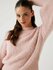 Джемпер GUESS KEYLA CN LS SWTR, размер L, розовый